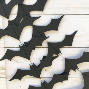 Halloween Garland, Black Bat Garland, Halloween Party Decor, Spooky ...