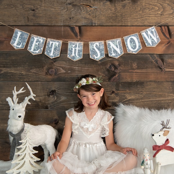 Let It Snow Banner - Etsy