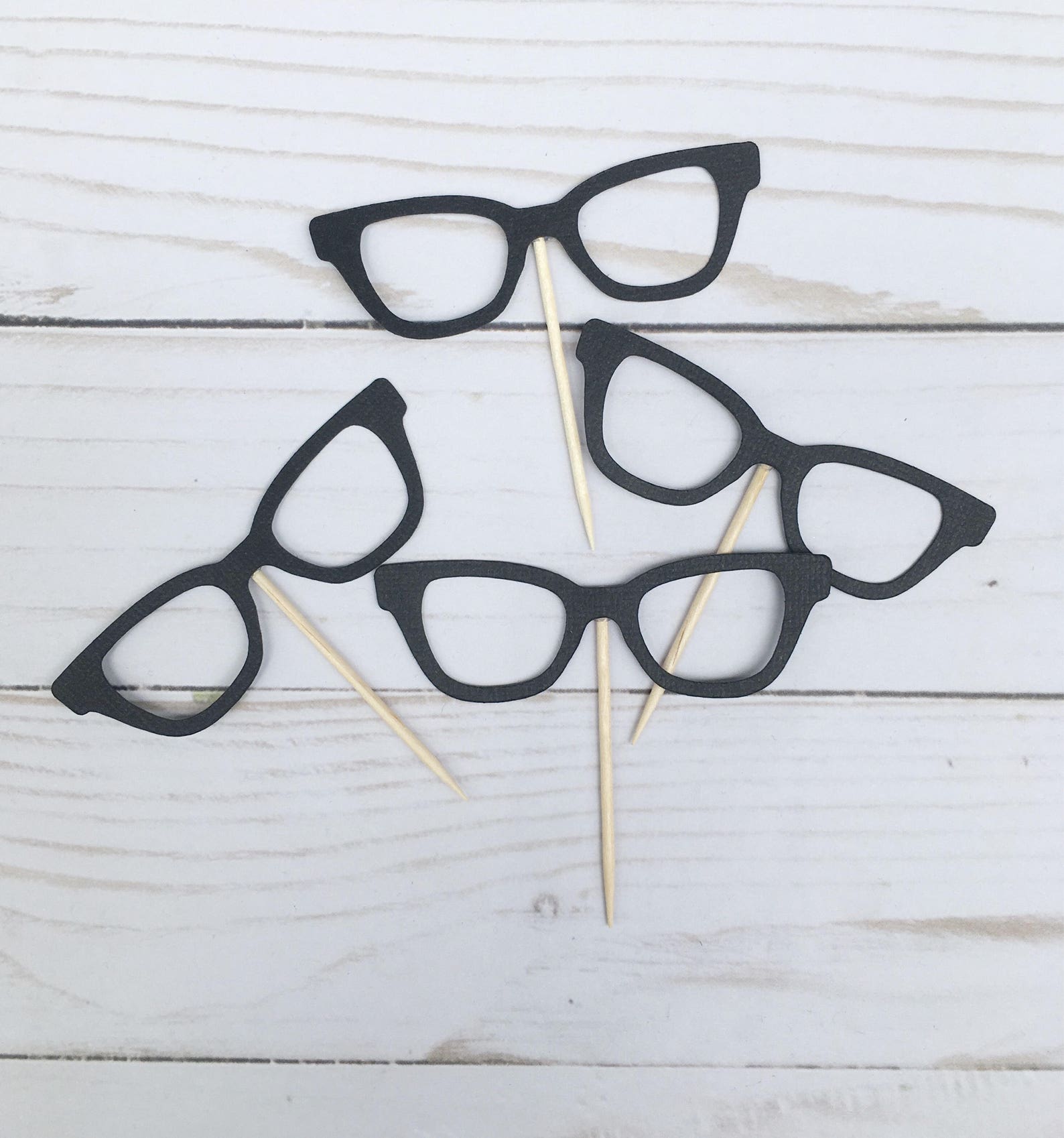 Nerd Glasses Cupcake Toppers, Reading Themed Party, Reading Glasses ...