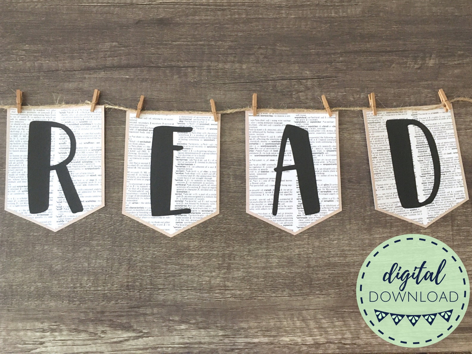 Printable Read Banner Classroom Banners Literature Themed - Etsy