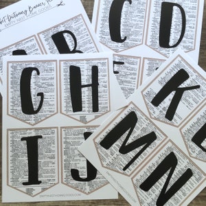 Printable Reading Theme Banner, Whole Printable Alphabet, Back to ...