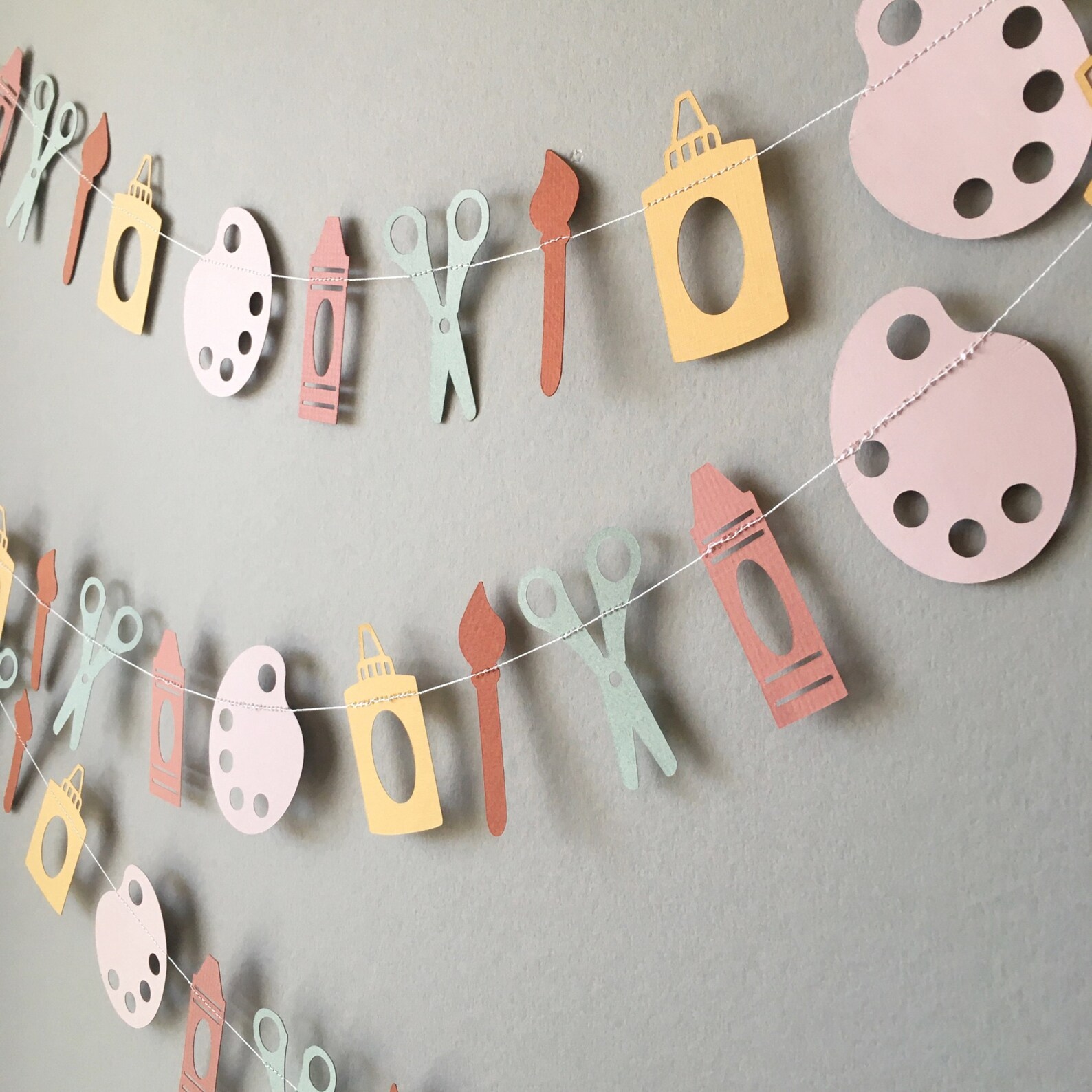 Back to School Garland Art Classroom Decor School Theme - Etsy