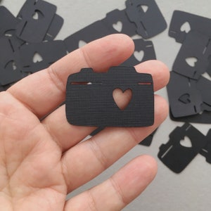 Camera Confetti, Mini Black Camera Cutouts, Photography Die Cuts ...