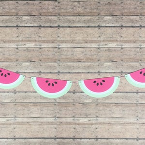 Watermelon Banner, Summer Fruit Banner, Tutti Fruity Party, Farmer's ...