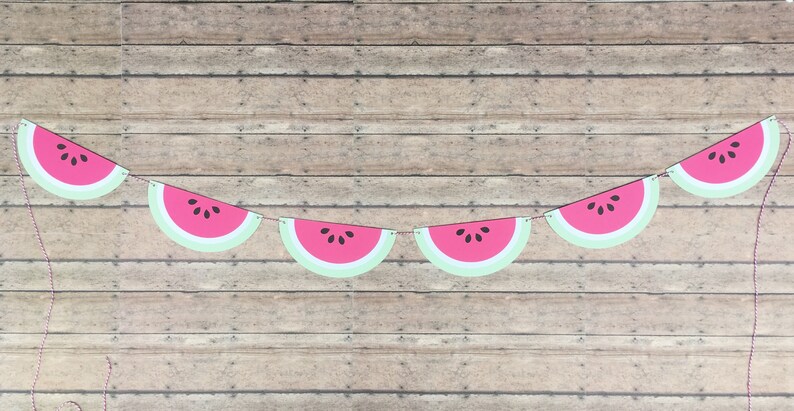 Watermelon Banner, Summer Fruit Banner, Tutti Fruity Party, Farmer's ...