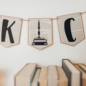 Book Club Banner, Jane Austen Inspired Party, Reading Banner, Vintage ...