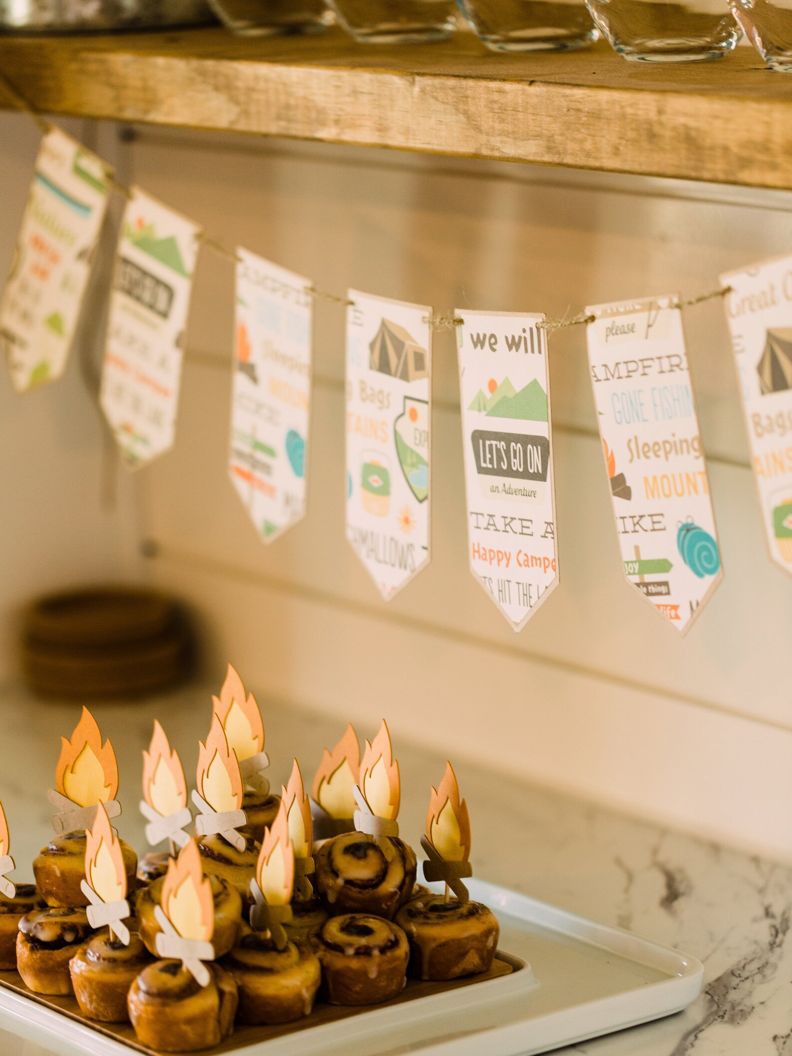 Camping Party Banner Camping Theme Party Decor Camping | Etsy