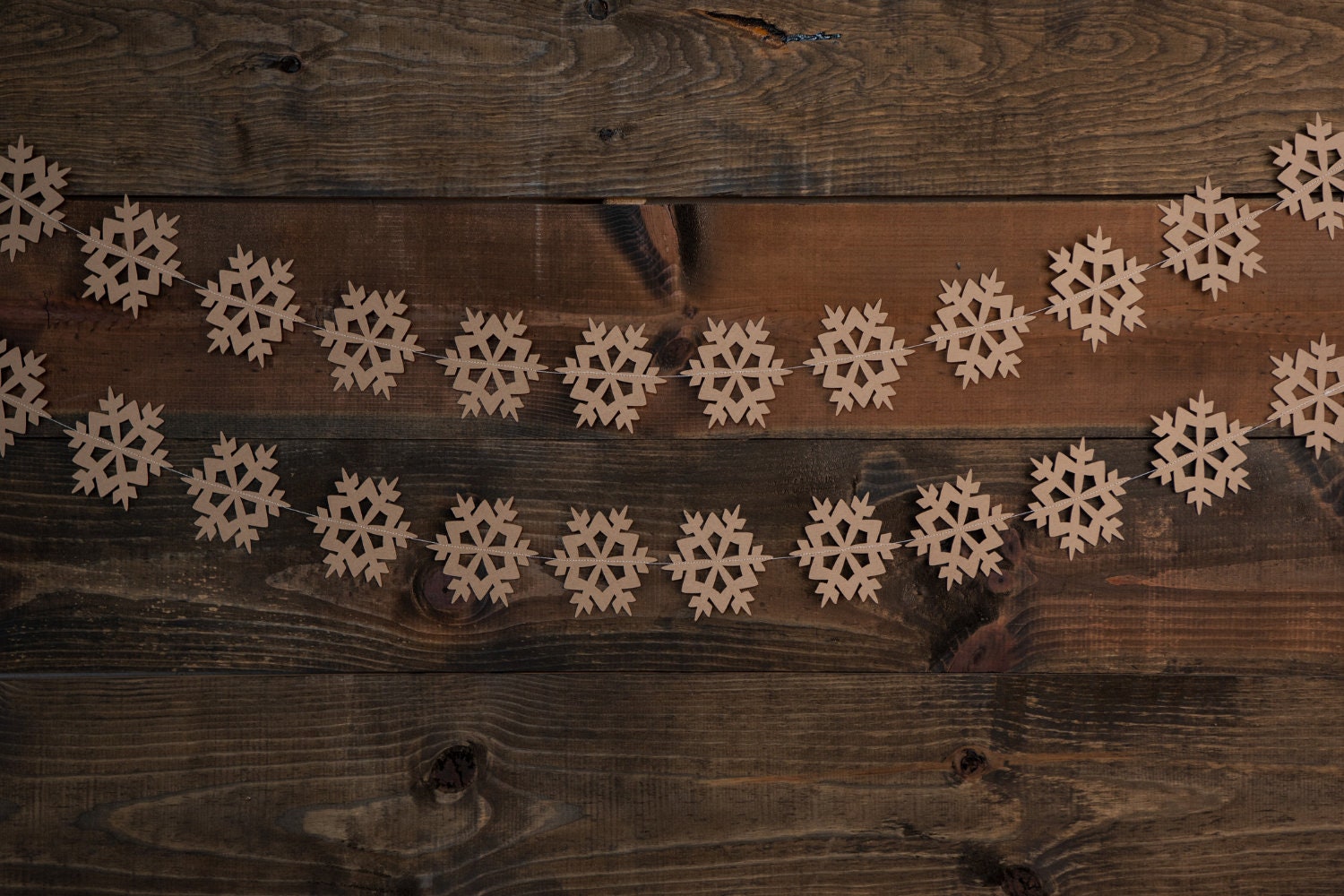 Rustic Snowflake Garland Winter ONEderland Smash Cake | Etsy