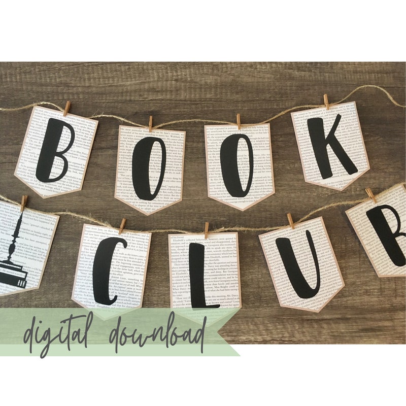 Book Decor for Bookclub - Etsy UK