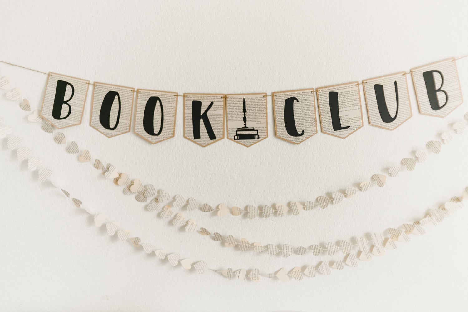 Book Club Banner, Jane Austen Inspired Party, Reading Banner, Vintage ...