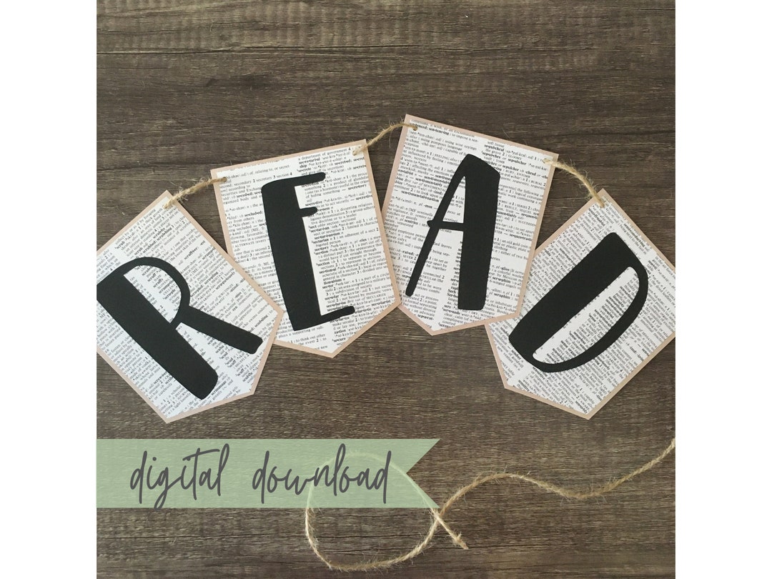 Printable Read Banner, Classroom Banners, Literature Themed Banner ...
