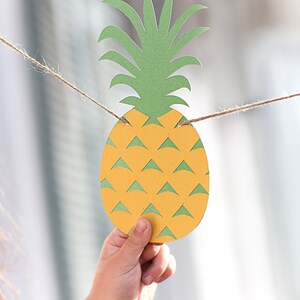Pineapple Banner, Tropical Party Banner, Tutti Fruity Party Decor, Luau ...