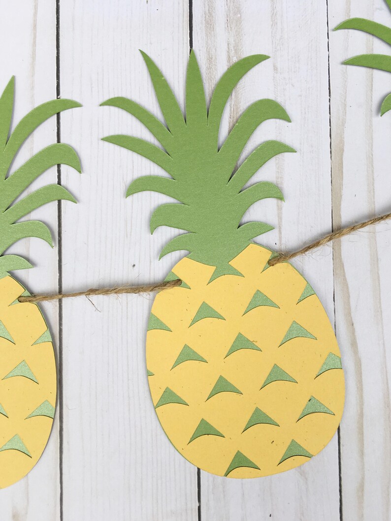Pineapple Banner Tropical Party Banner Tutti Fruity Party | Etsy