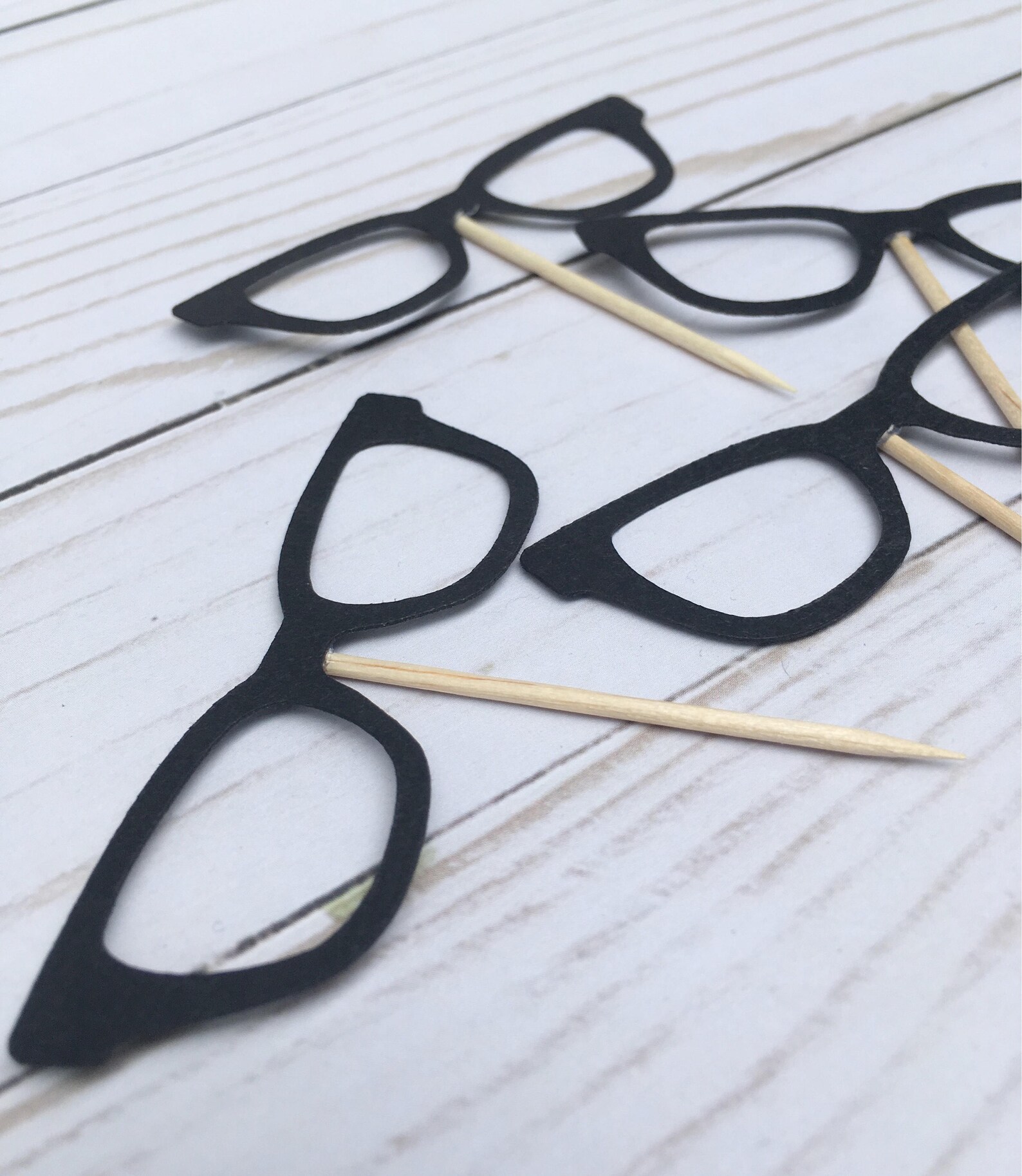Nerd Glasses Cupcake Toppers, Reading Themed Party, Reading Glasses ...