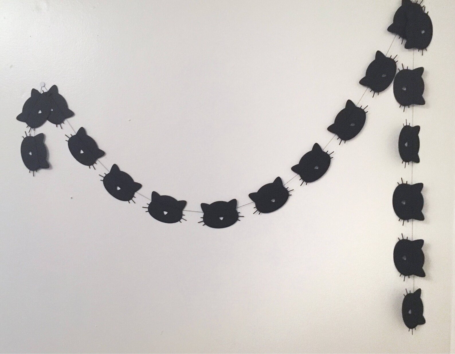 Cat Garland Kitten Banner Cat Face Banner Are You Kitten Me - Etsy