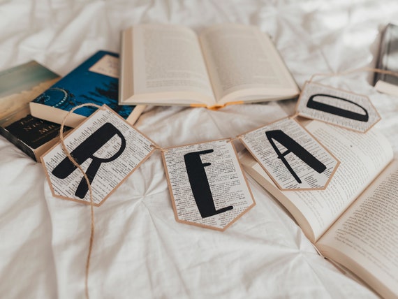 Reading Theme Banner READ Banner Book Theme Shower Decor - Etsy