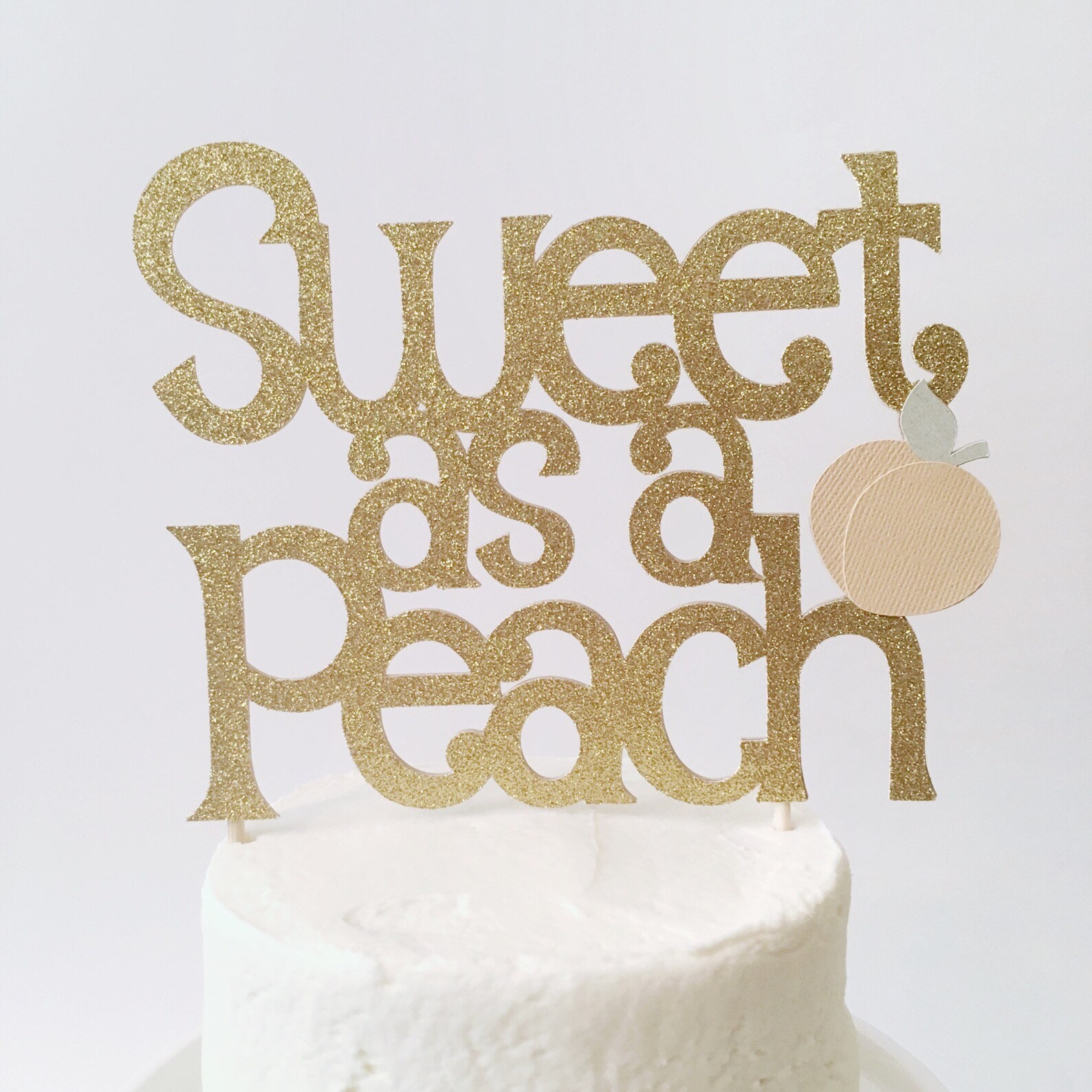 Sweet as A Peach Cake Topper, Just Peachy Party Decor, Georgia Peach ...
