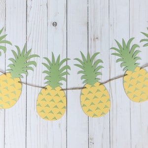 Pineapple Banner, Tropical Party Banner, Tutti Fruity Party Decor, Luau ...