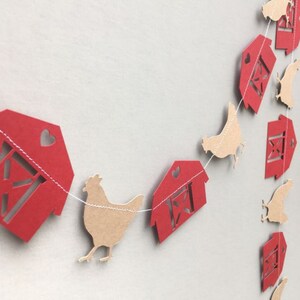 Farm Theme Birthday, Barn Party Decor, Chicken Garland, Barn and ...
