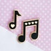 Music Note Hard Enamel Pin // Love Band Choir Teacher - Etsy