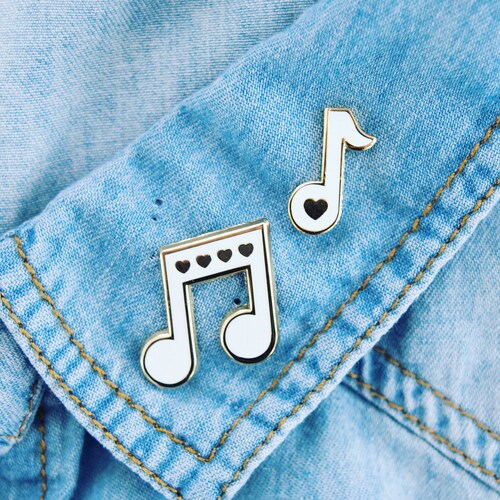 Music Note Enamel Pin - Etsy