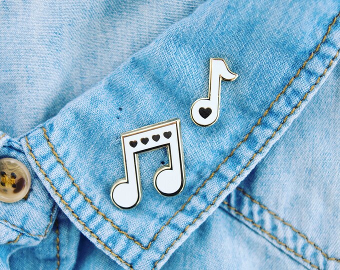 Music Note Hard Enamel Pin // Love, Band, Choir, Teacher, Gift ...