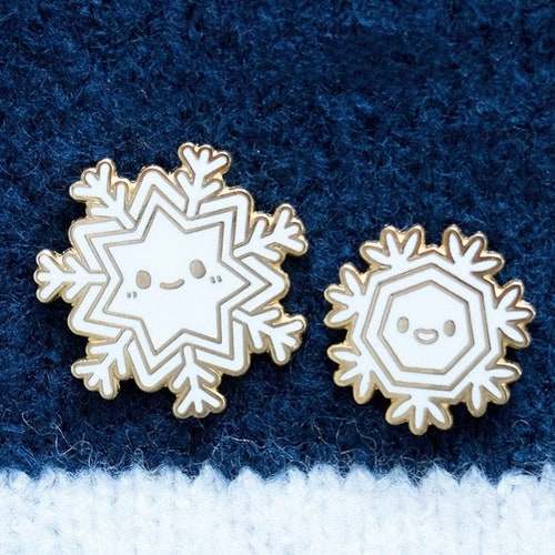 Small Winter Snowflake Pin Tiny 4 Season Enamel Pins Sun | Etsy