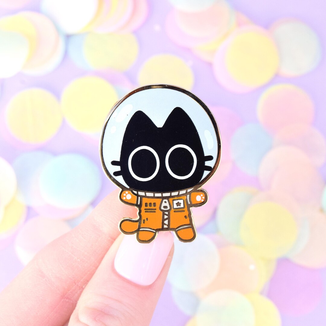 Astro Scaredy Cat Enamel Pin - Etsy