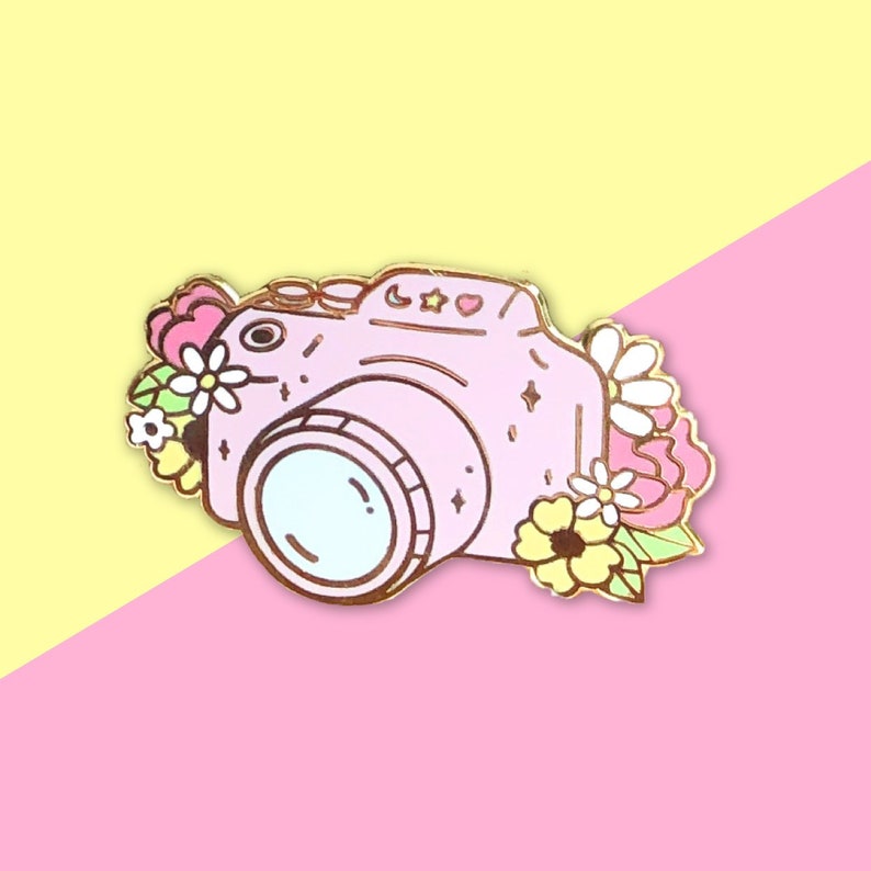 Camera Hard Enamel Pin // Photographer Gift Photo Nikon | Etsy