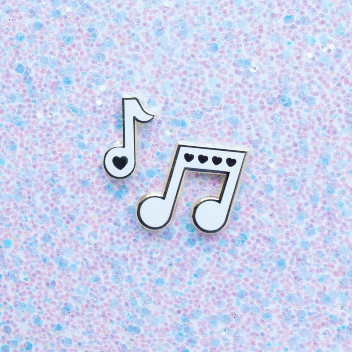 Music Note Hard Enamel Pin // Love Band Choir Teacher - Etsy