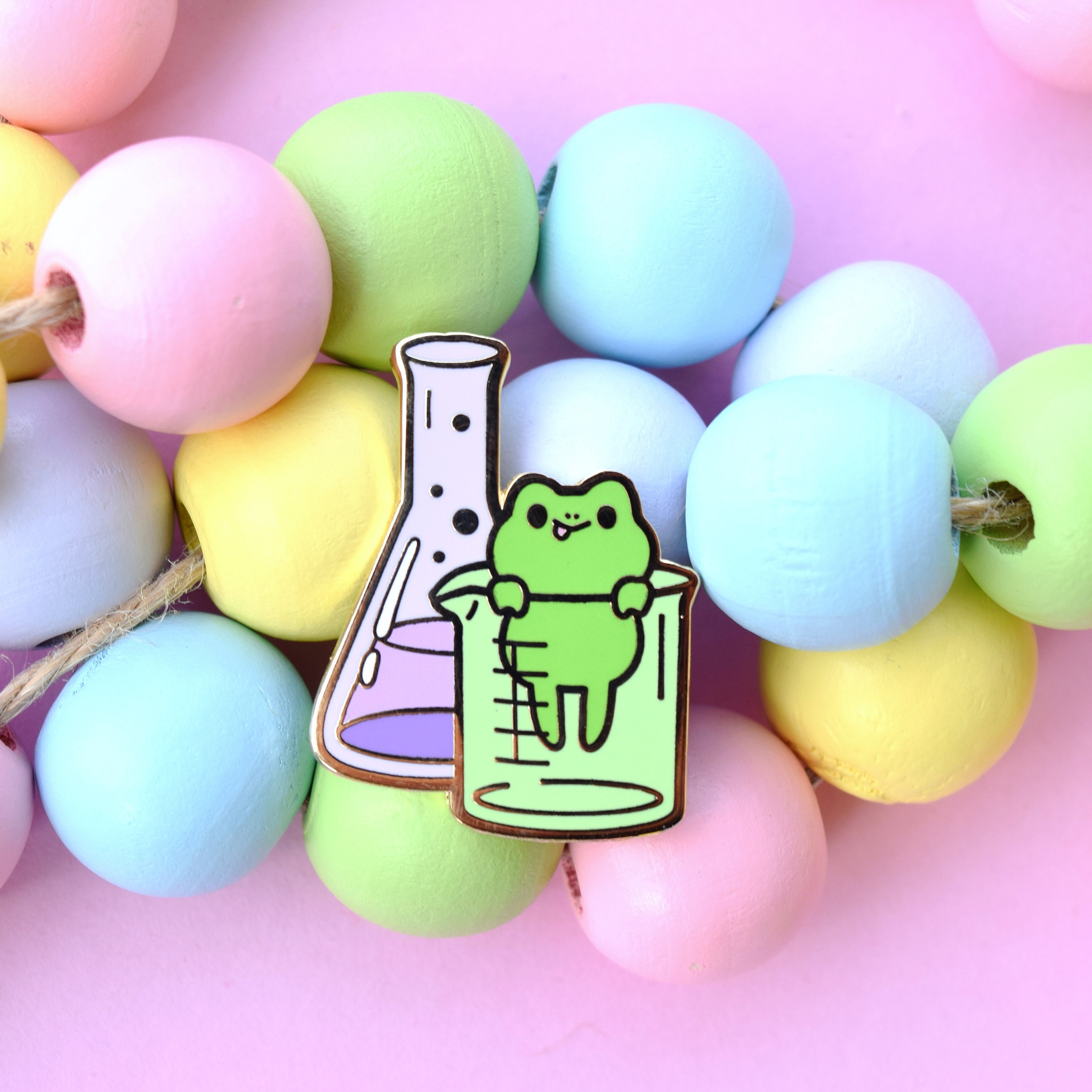 Science Frog Enamel Pin // Halloween Beaker Mad Scientist | Etsy