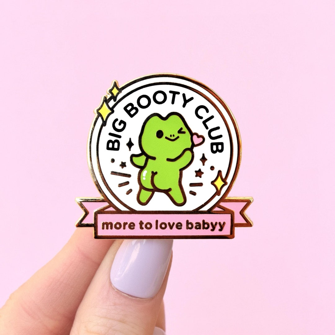 Big Booty Club Members Funny Frog Enamel Pin - Etsy