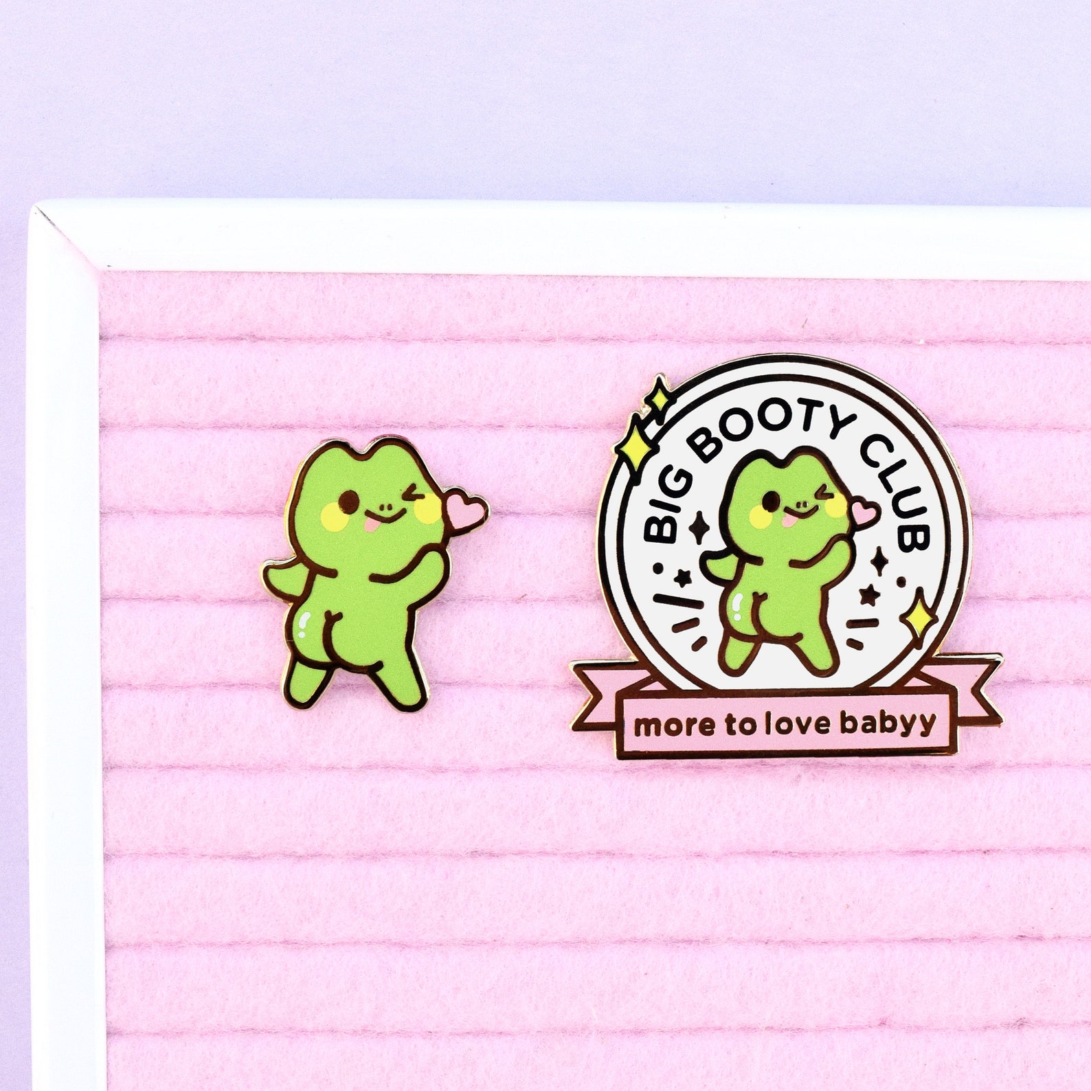 Big Booty Club Members Only Enamel Pin // Frog Froggy Cute - Etsy