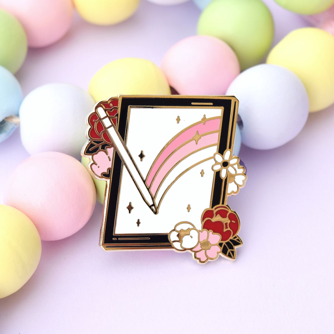 Tablet Hard Enamel Pin // Ipad Artist Art Digital | Etsy