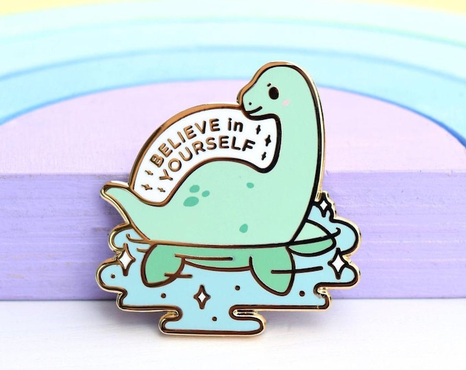 Nessie Sliding Enamel Pin - Etsy