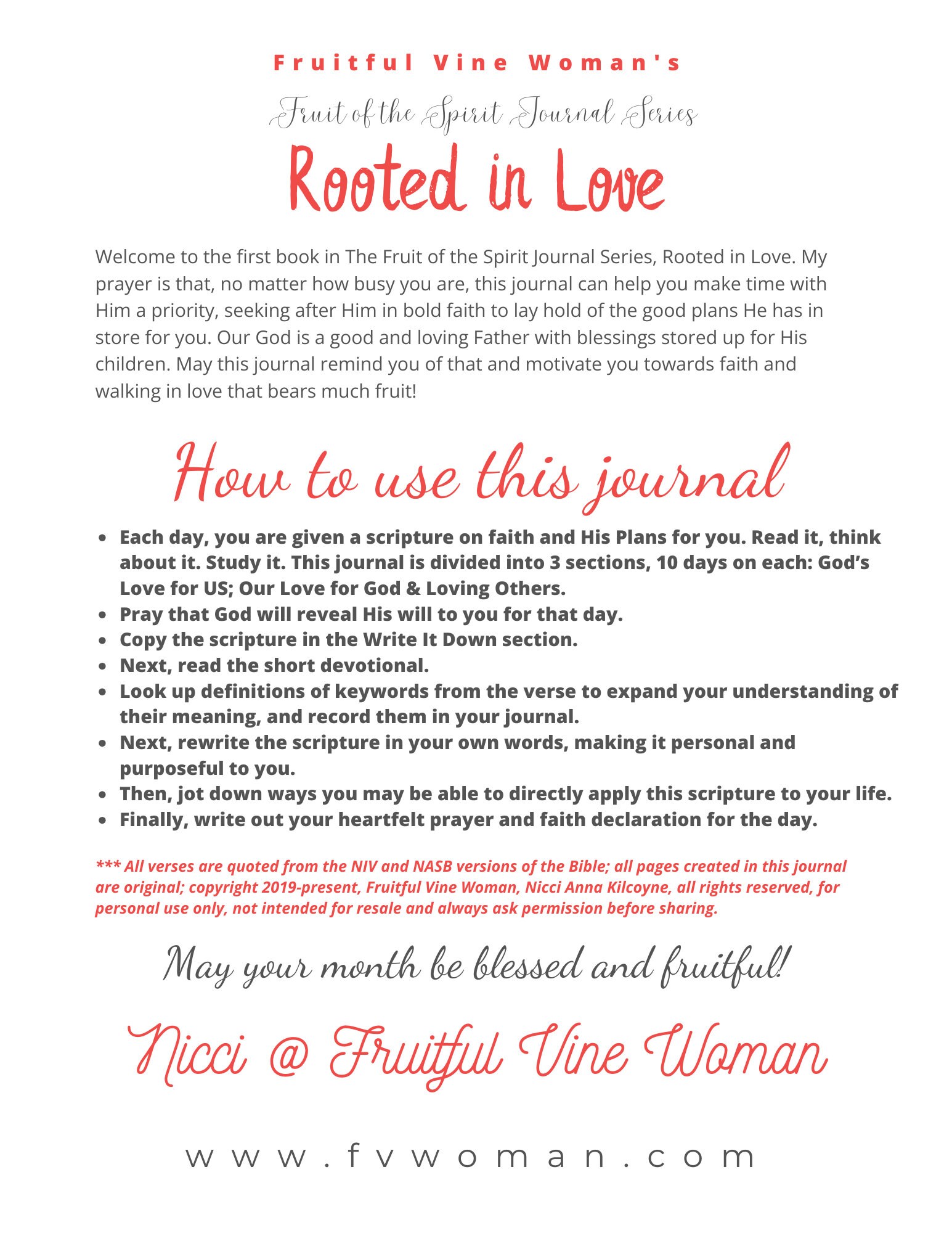 Rooted in Love Scripture Devotional and Journal - Etsy