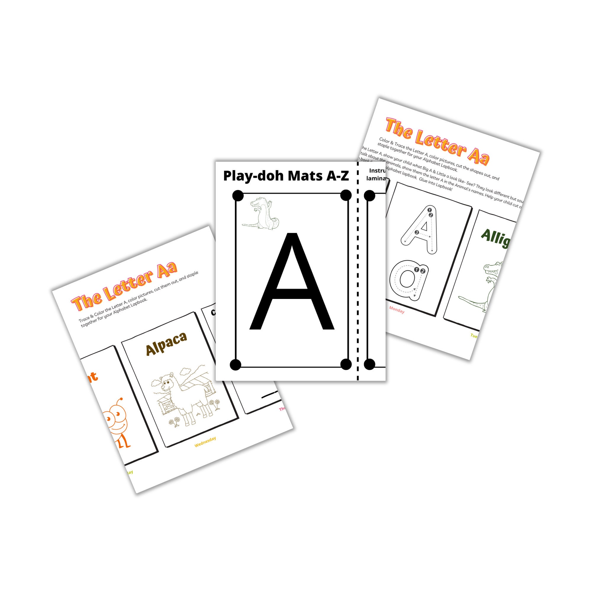 Alphabet & Animal Lapbook Printable Pack - Etsy