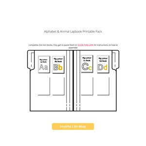 Alphabet & Animal Lapbook Printable Pack - Etsy