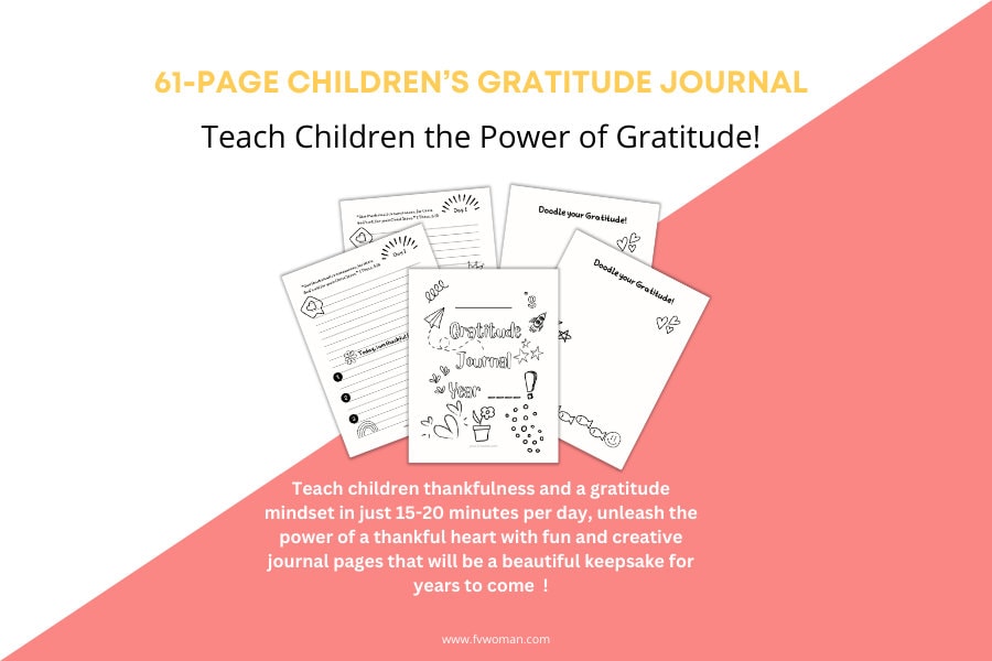 Gratitude Journal for Kids - Etsy