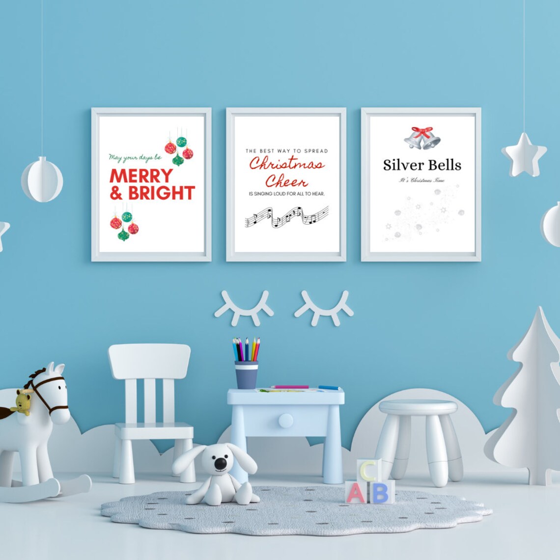 Printable Christmas Art Pack - Etsy