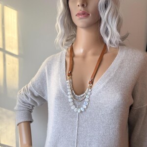 Nimbus - AAA Moonstone, Hill Tribe Silver, and 14k Gold Triple Strand ...
