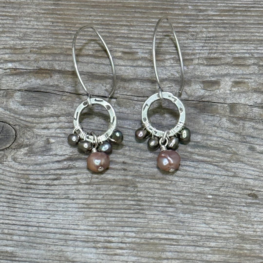 Les Petite Perles - Tiny Peacock and Champagne Pearls on Handmade ...