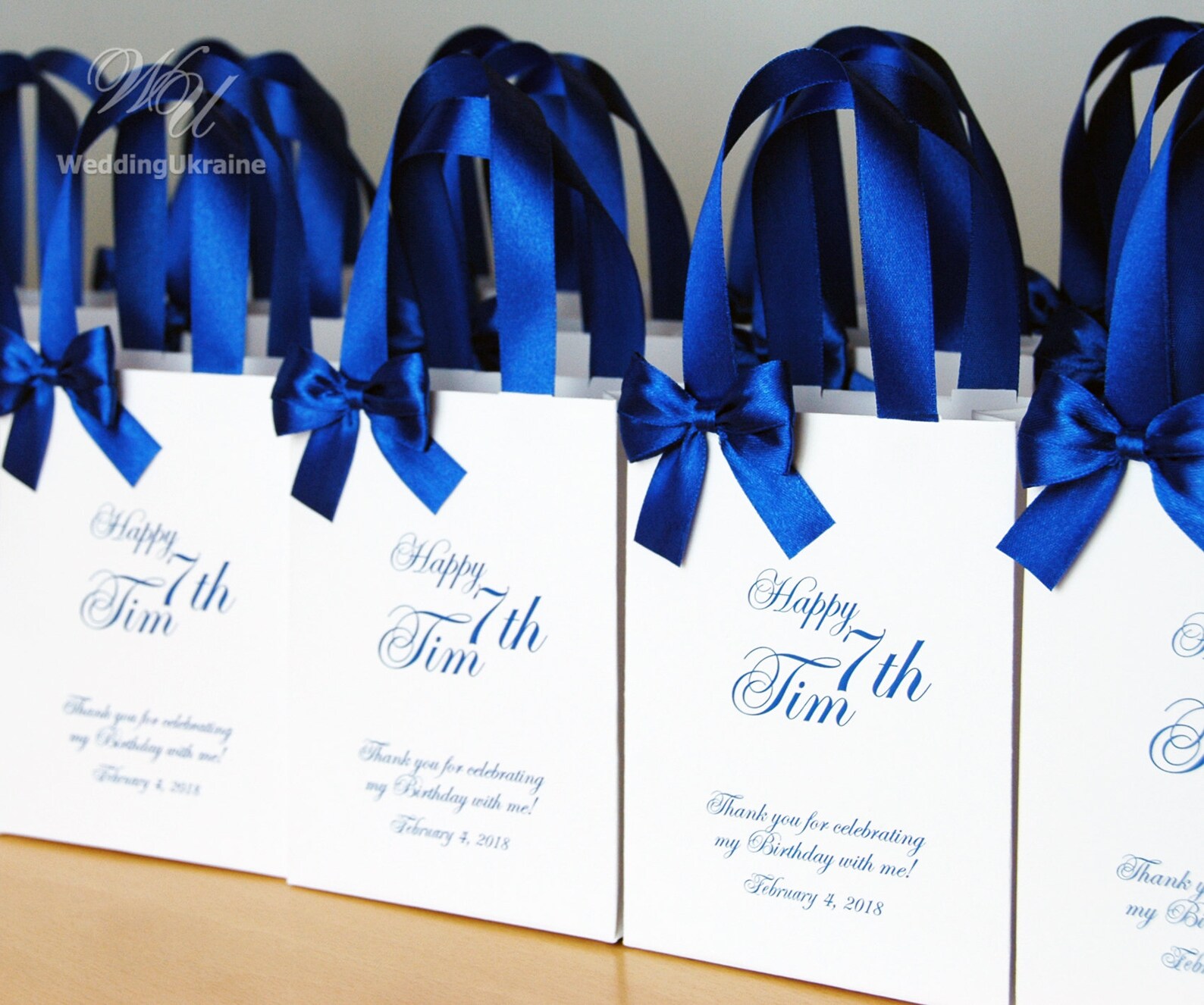 Birthday Gift Bags for Favors for Guests Thank Your Bag - Etsy