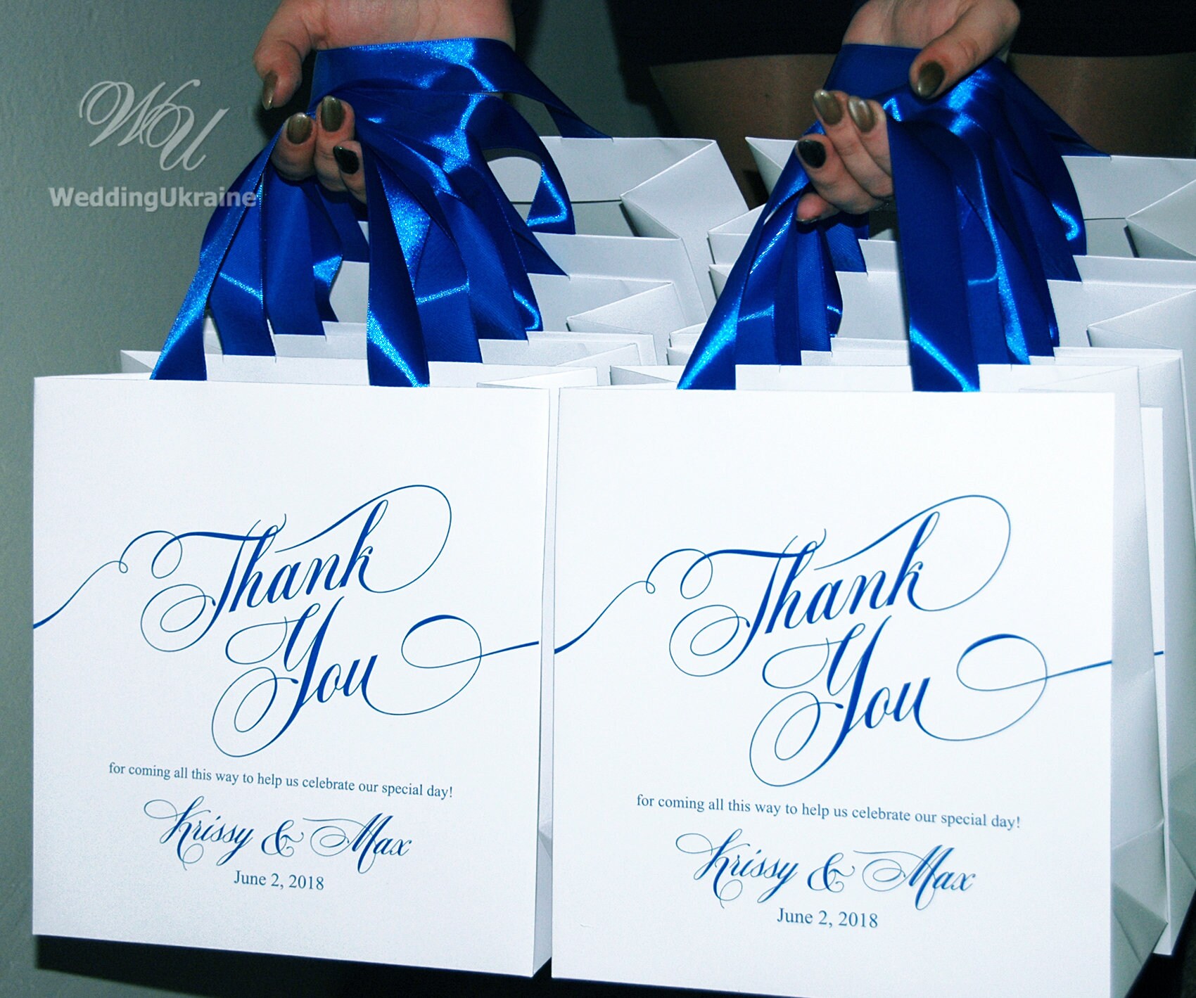 25 Wedding Welcome Bags for Guests With Satin Ribbon Handles | Etsy