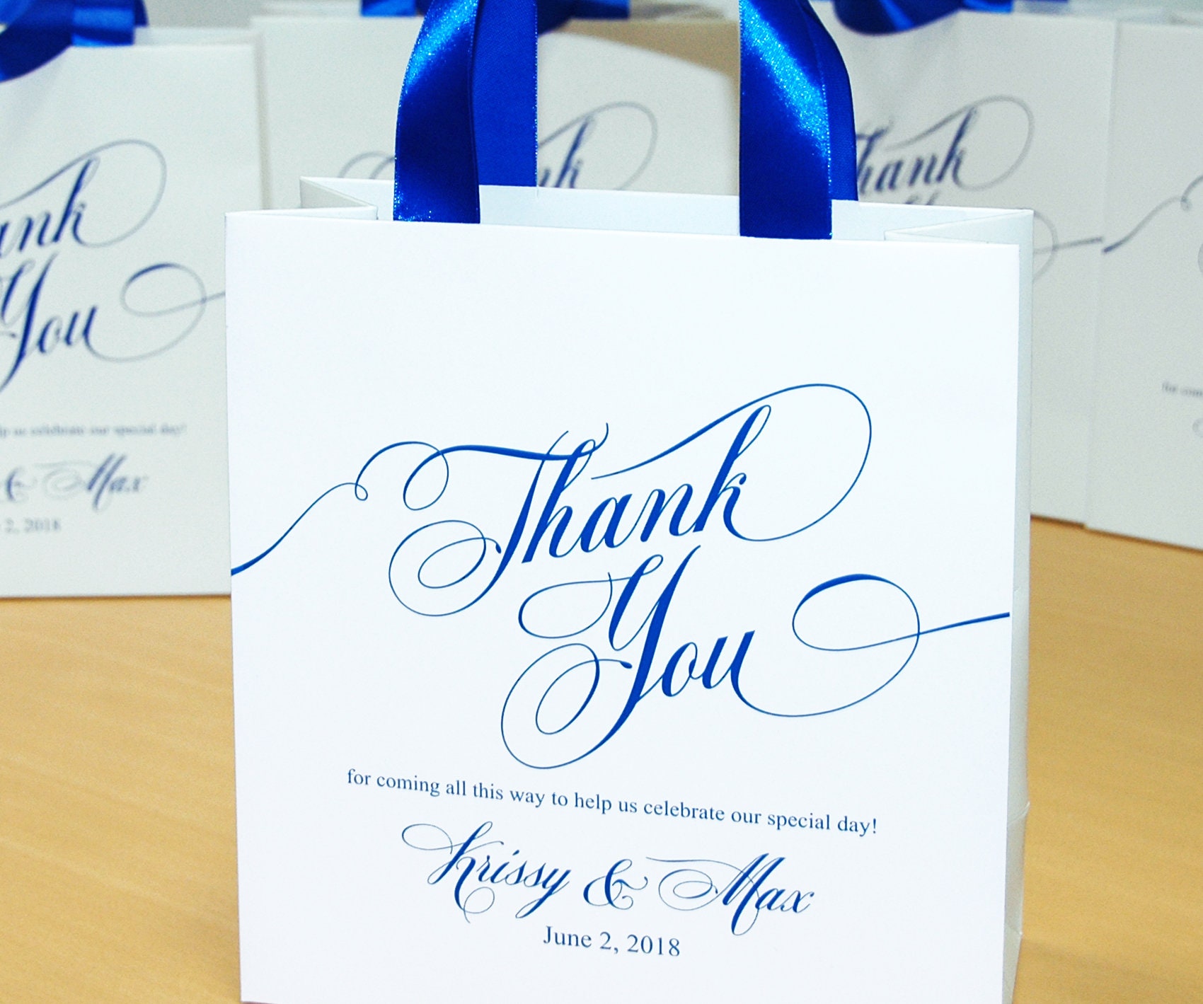 25 Wedding Welcome Bags for Guests With Satin Ribbon Handles - Etsy