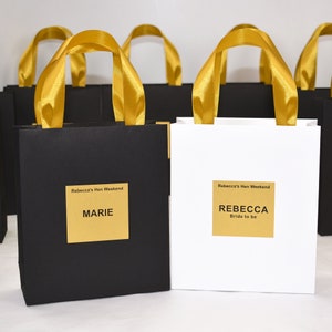 Hen Weekend Gift Bags, Personalized Bridesmaid's Bag, Bridal Party ...