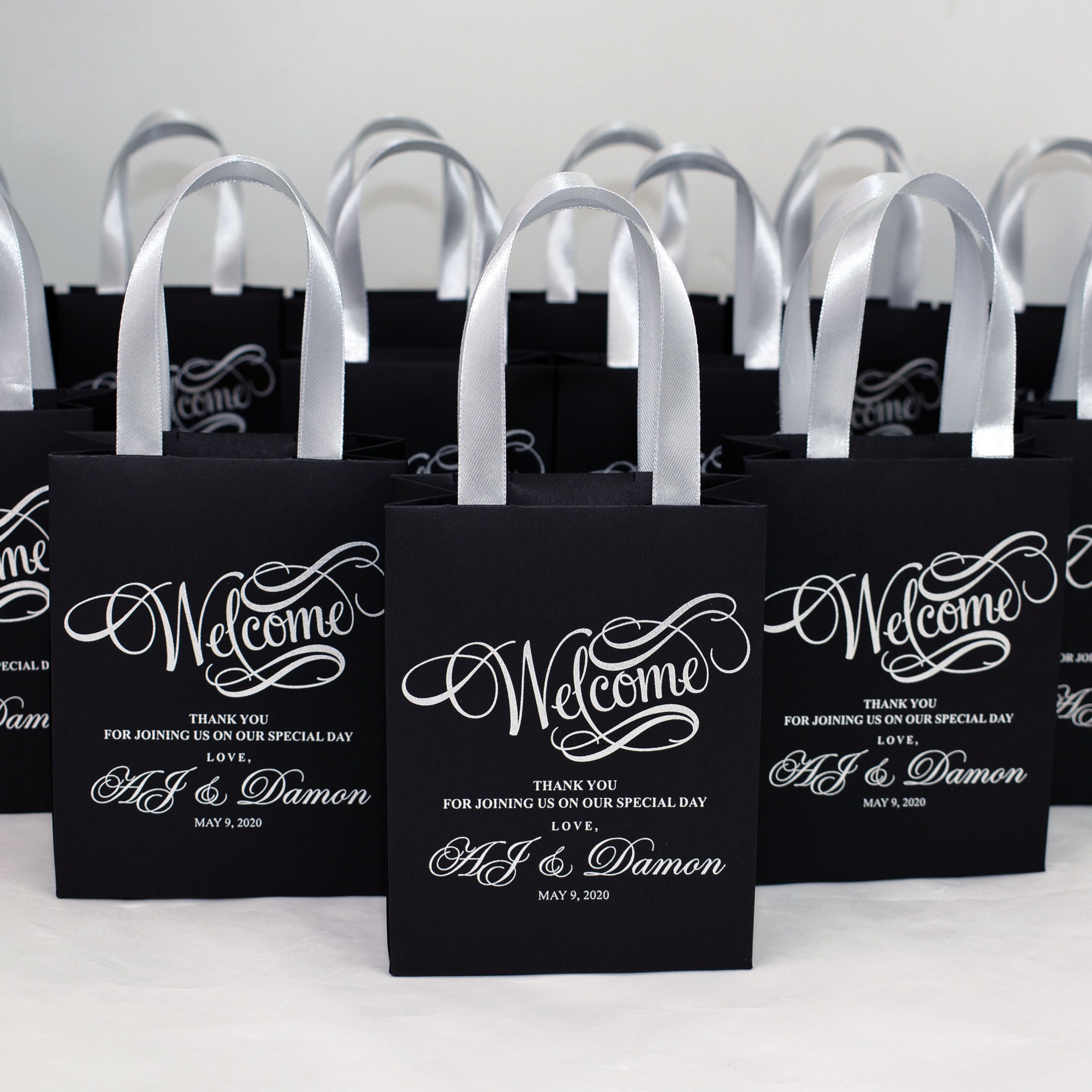 25 Elegant Wedding Welcome Bags for Favor for Guests - Etsy