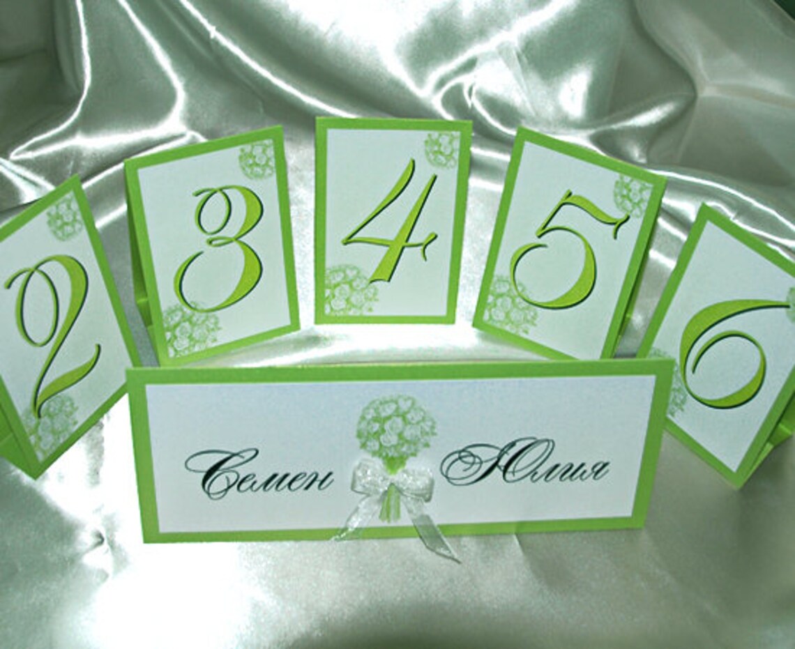 Orange Wedding Table Numbers - Tented Wedding Table Number Signs ...