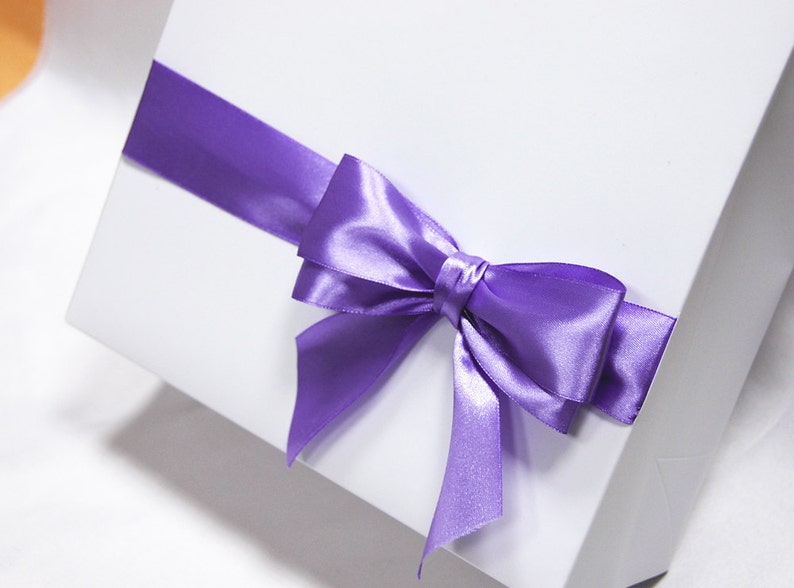 20 Gift Paper Bags With Satin Ribbon Handles and Big Bow - Etsy