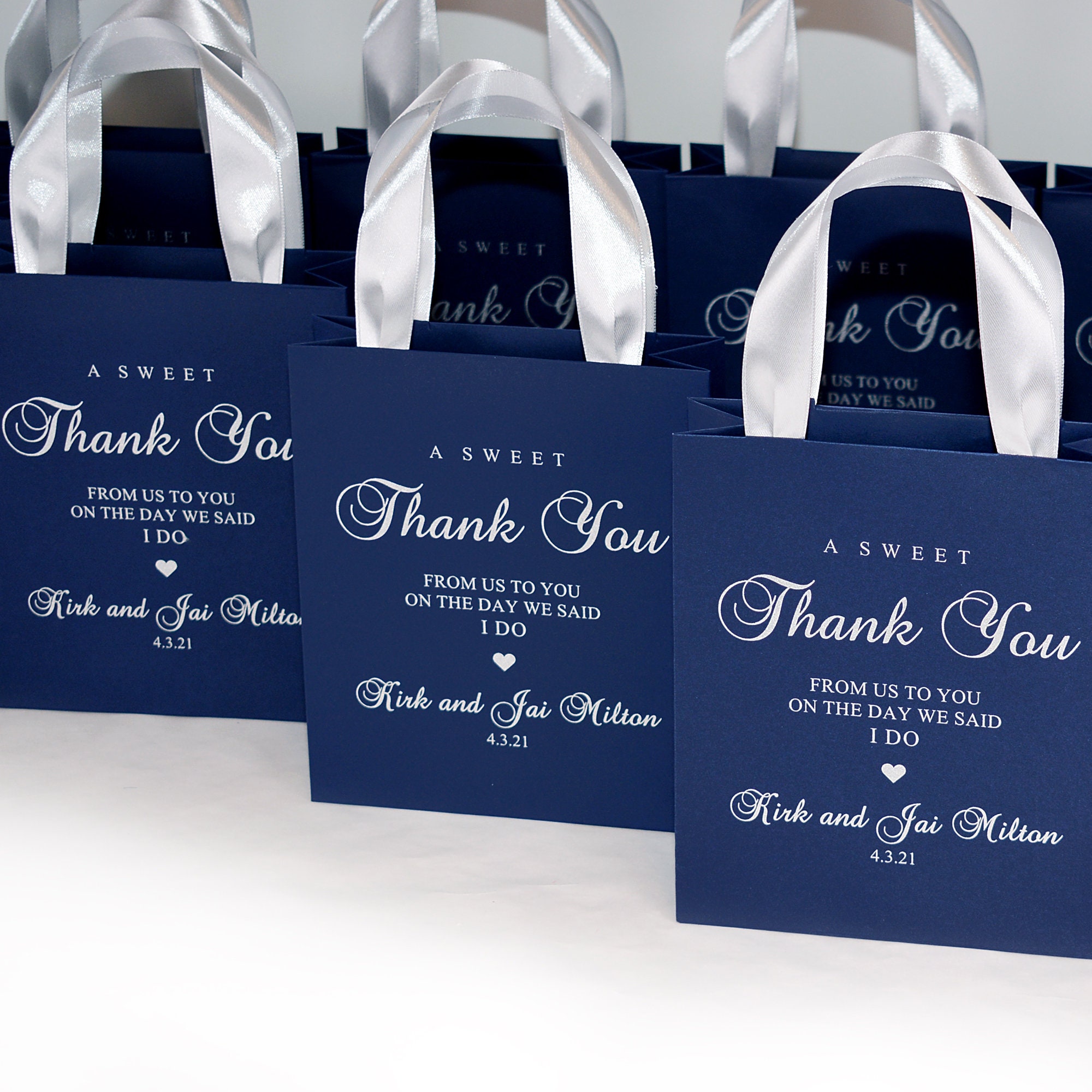Navy gift bags store